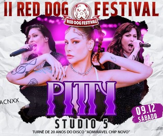 Notícias | Pitty será a atração principal do II Red Dog Festival em ...