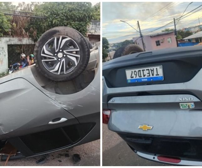 Notícias | Motorista dirigindo em alta velocidade capota carro e foge do local no Dom Pedro ...